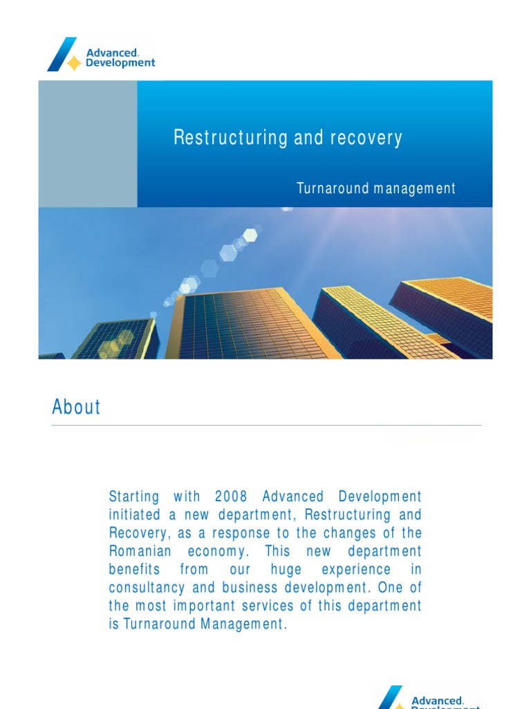Restructuring and Recovery: Turnaround Management | PDF | Strategic ...