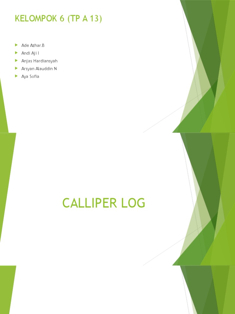 Apa Itu Caliper Log | PDF