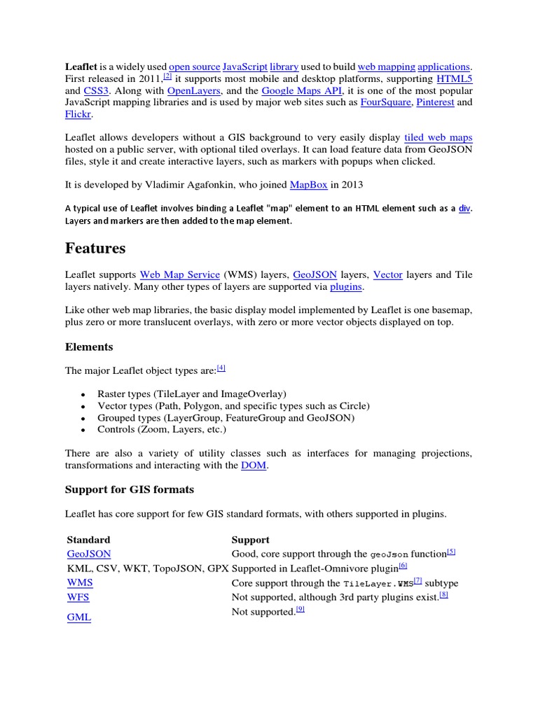 Leaflet | PDF | Web Development | Computing
