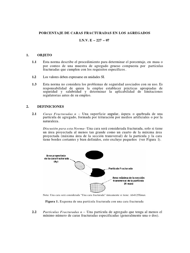 Norma INV E-227-07 PDF | PDF | Masa | Naturaleza Norma INV E-227-07 PDF | PDF | Masa | Naturaleza
