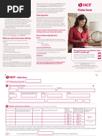 HSF Claim Form Instructions | PDF | Hospital | Patient