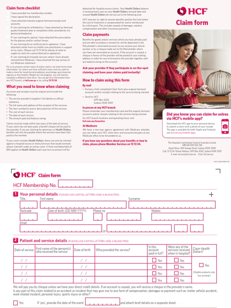 Claim Form Checklist | PDF | Medicare (United States) | Cheque