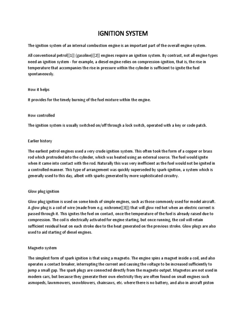 Ignition System | PDF | Ignition System | Distributor