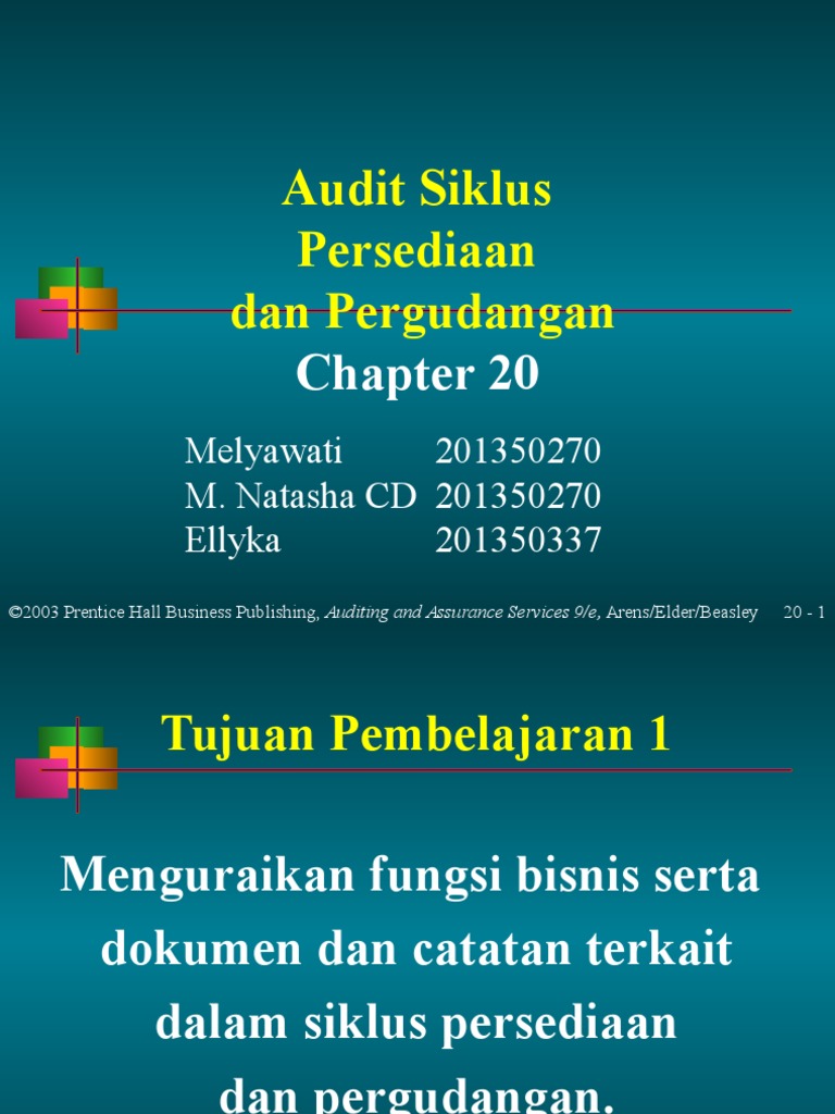 Audit2 Chapter 20 | PDF