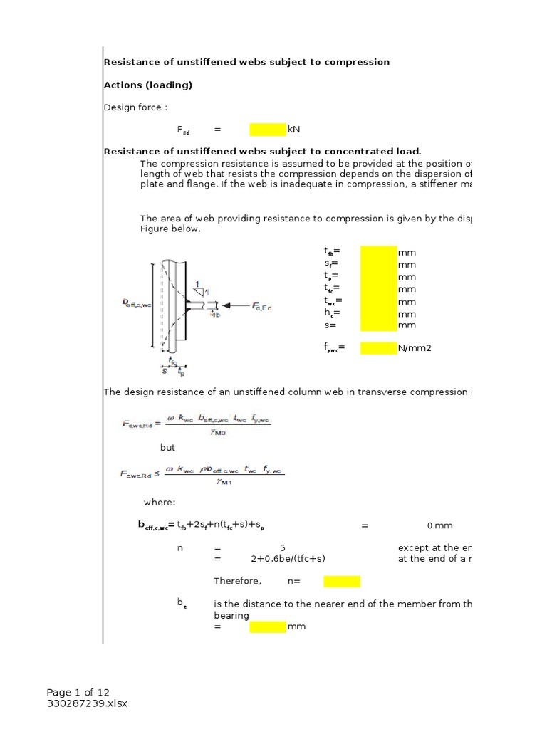 Compression Stiffeners | PDF | Buckling | Column