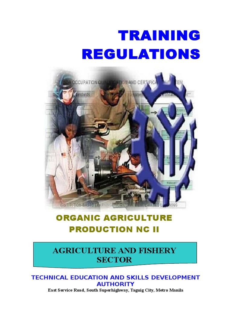 Training Regulations for Organic Agriculture | PDF | Occupational ...