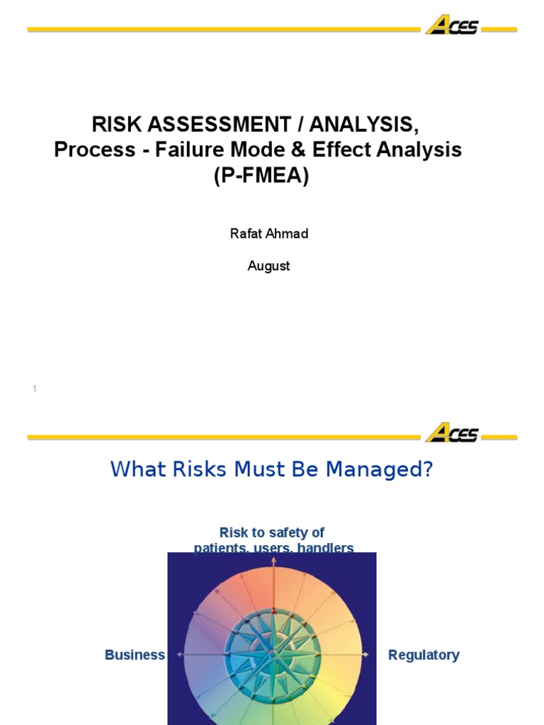 Risk Assessment/Analysis PFMEA | PDF | Risk Management | Reliability ...