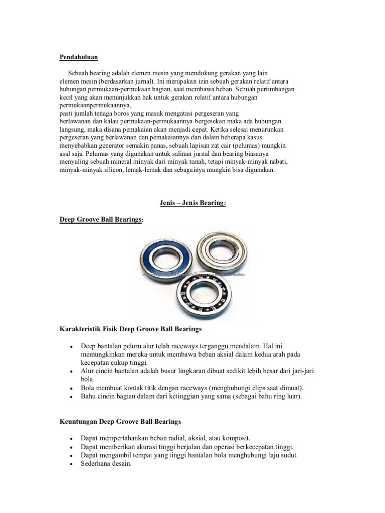 Teori Perhitungan Bearing PDF | PDF