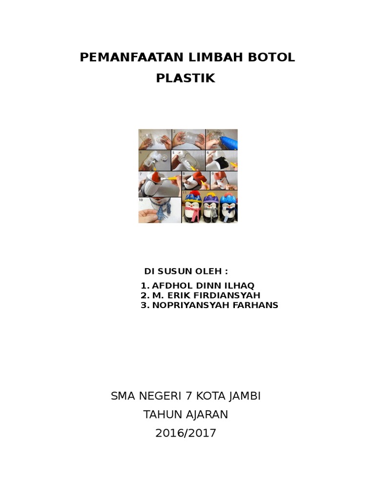 Pemanfaatan Limbah Botol Plastik | PDF | Griya & Taman | Sains & Matematika