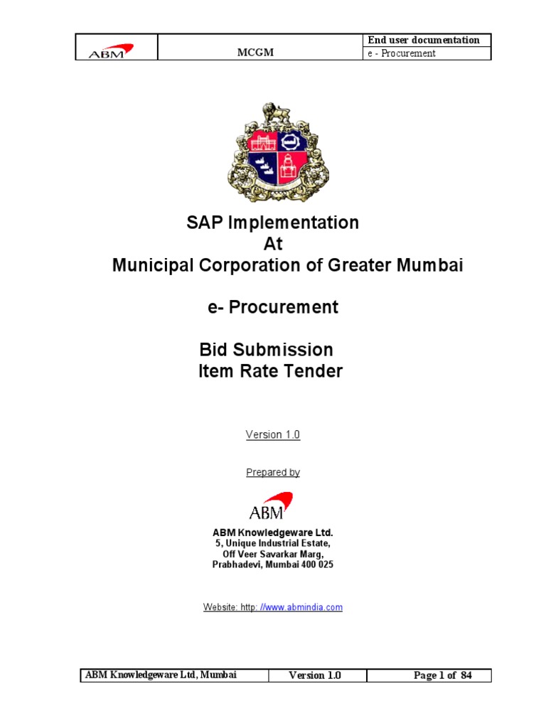 MCGM Vendor Login Guide for Bids | PDF | Web Browser | Directory (Computing)