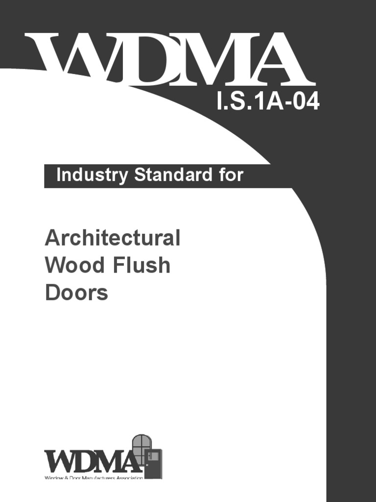 Tollerance For Doors Wdma I.S. 1a | PDF | Wood Veneer | Wood