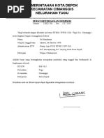 Contoh Stempel RT dan RW Desa Beji | PDF