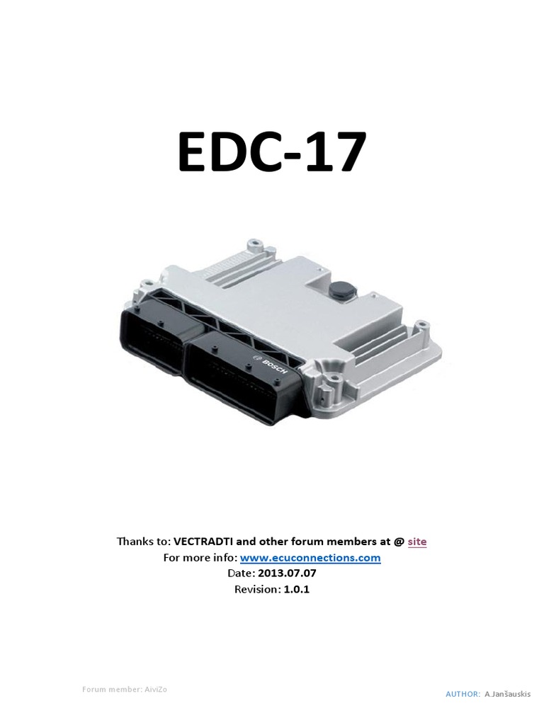 EDC17 Tuning Guide | PDF | Systems Engineering | Engines