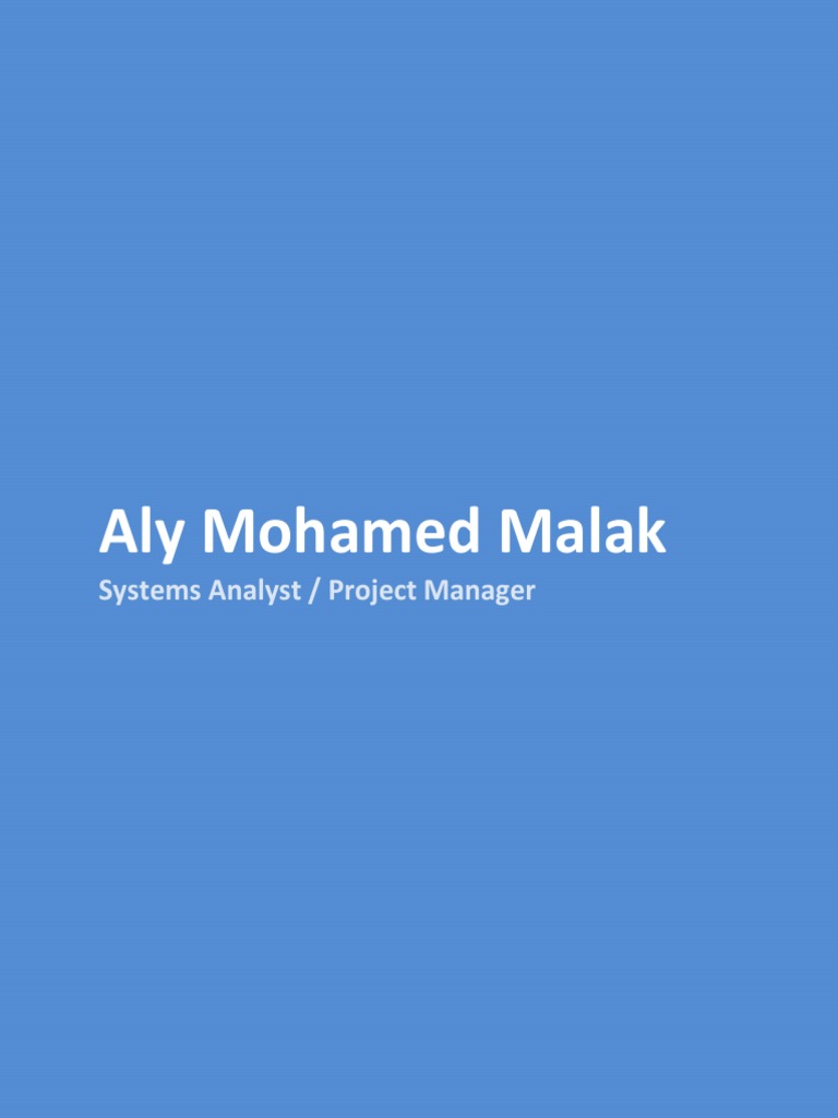 Aly Malak CV Final PDF | Download Free PDF | Software Development | Agile Software Development