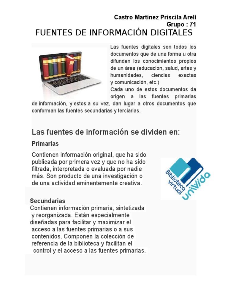 Fuentes de Información Digitales | PDF