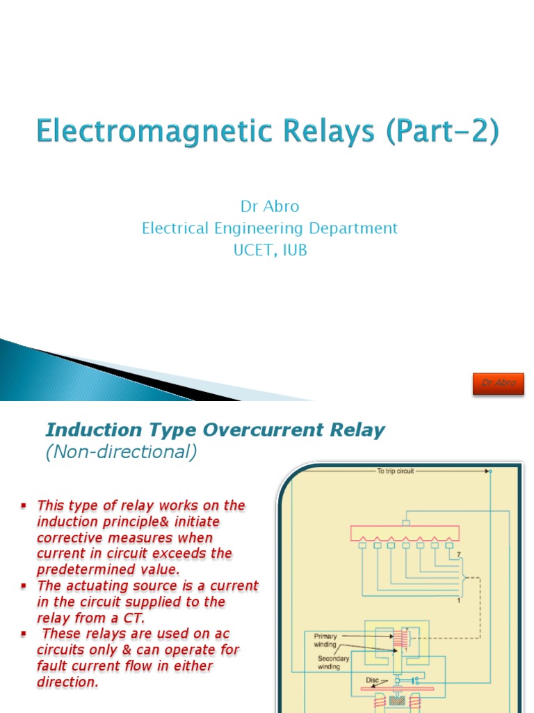 Electromagnetic Relays (Part-2) | PDF | Relay | Electromagnetic Induction