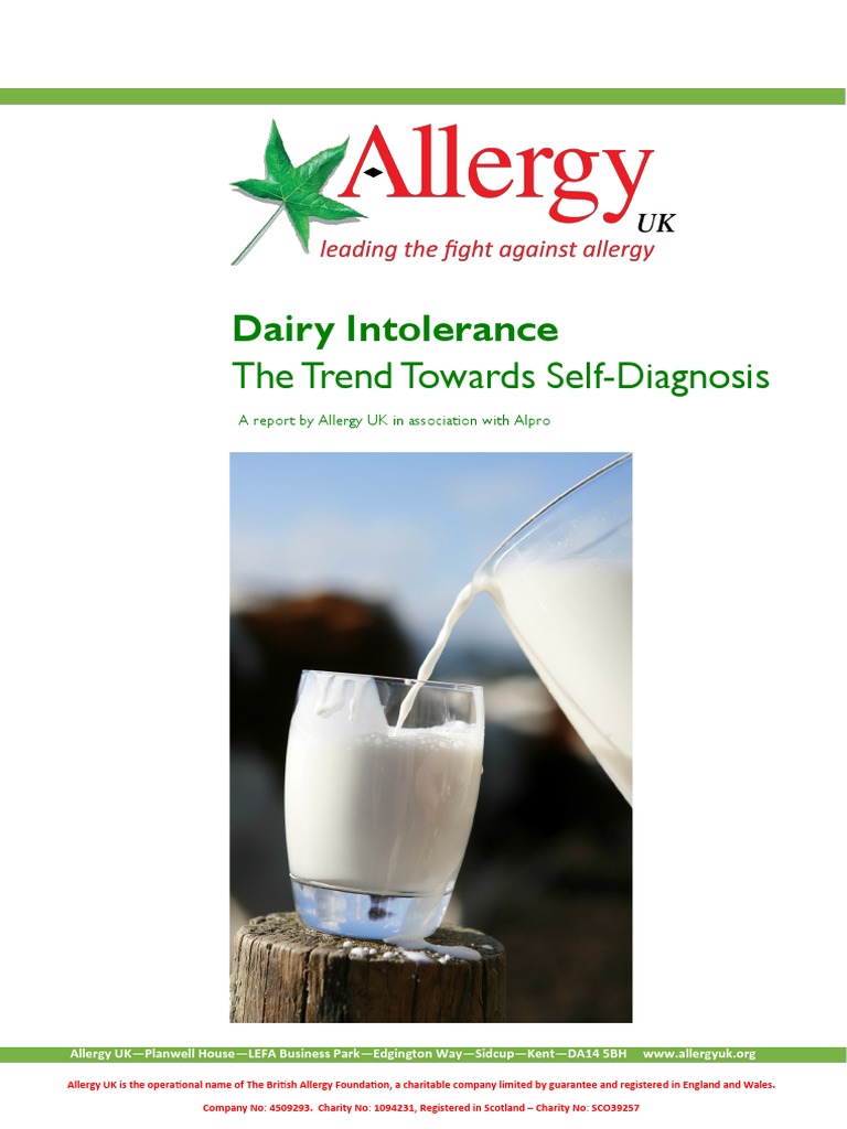 Self-Diagnosis of Dairy Intolerance: A Need for Improved Education and ...