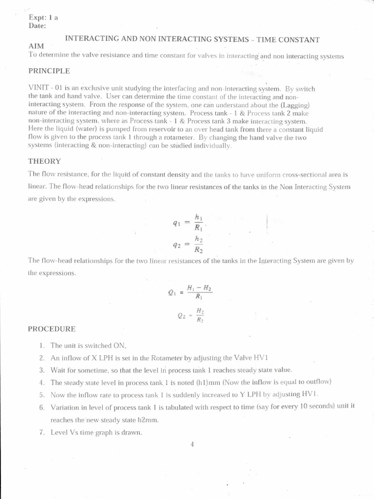 Interacting and Non-Interacting Systems | PDF