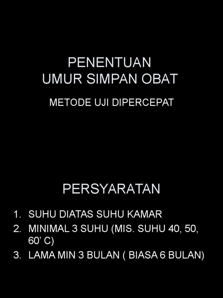 Penentuan Umur Simpan | PDF | Teknologi & Rekayasa