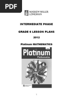 Maths Grade 6 Lesson Plans | PDF | Learning | Lesson Plan