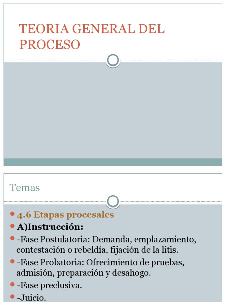 Etapas Procesales. Fase Postulatoria | Derecho procesal | Demanda judicial