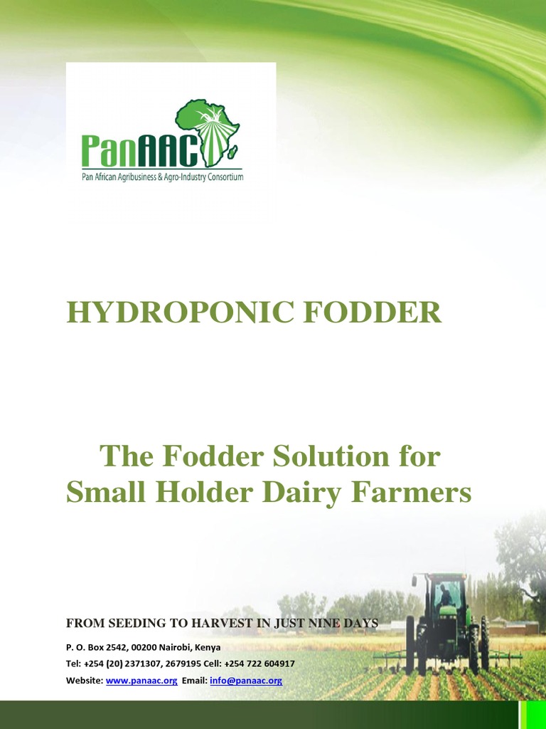 Hydroponics Fodder PDF | PDF