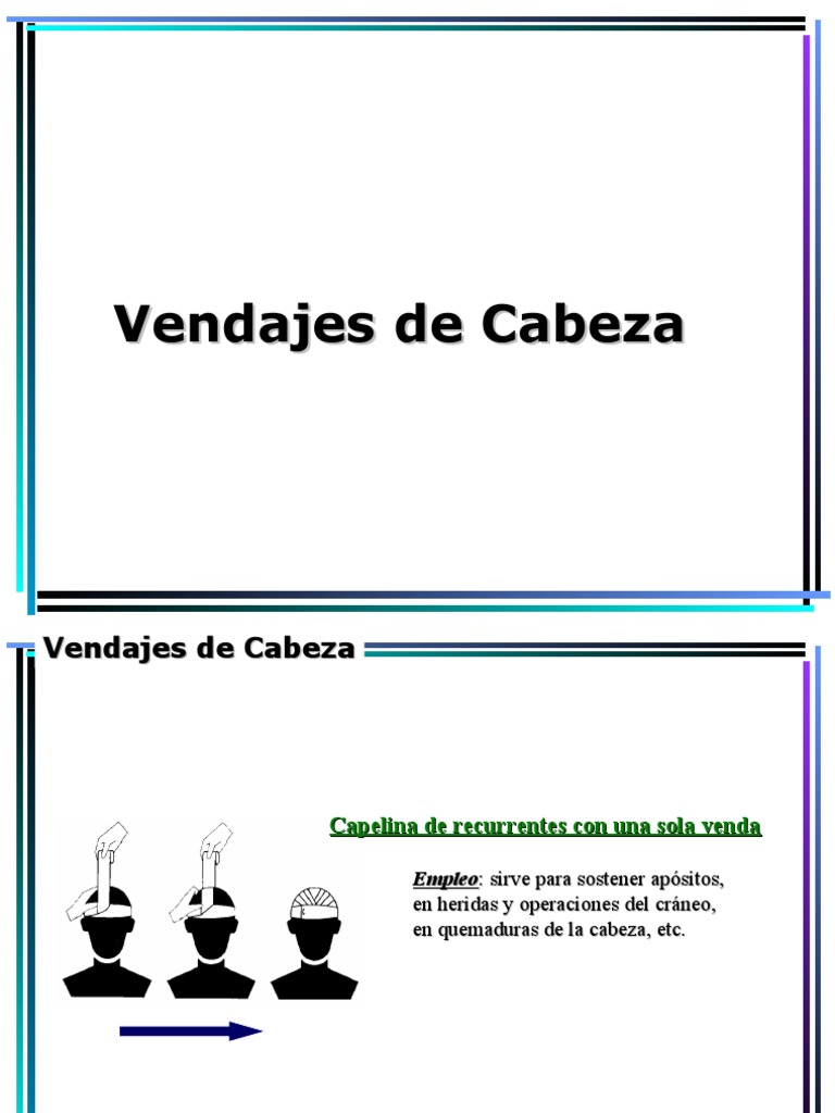 Vendajes de Cabeza | PDF | Anatomía humana | Primeros auxilios