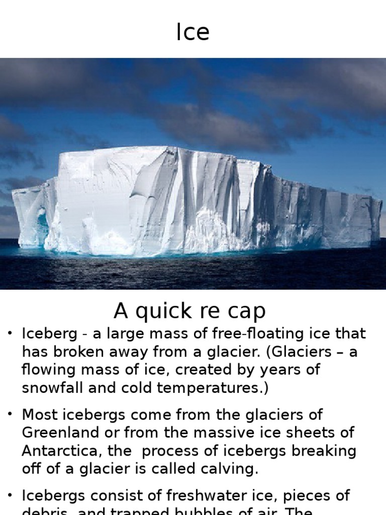 To Be Used With Navigation in Ice Notes | PDF | Glacier | Sea Ice