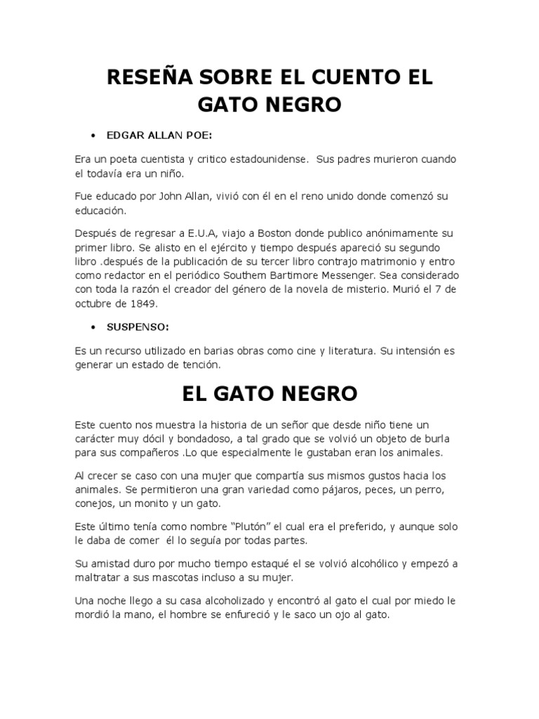 El Gato Negro | Edgar Allan Poe | Gatos | Prueba gratuita de 30 días ...