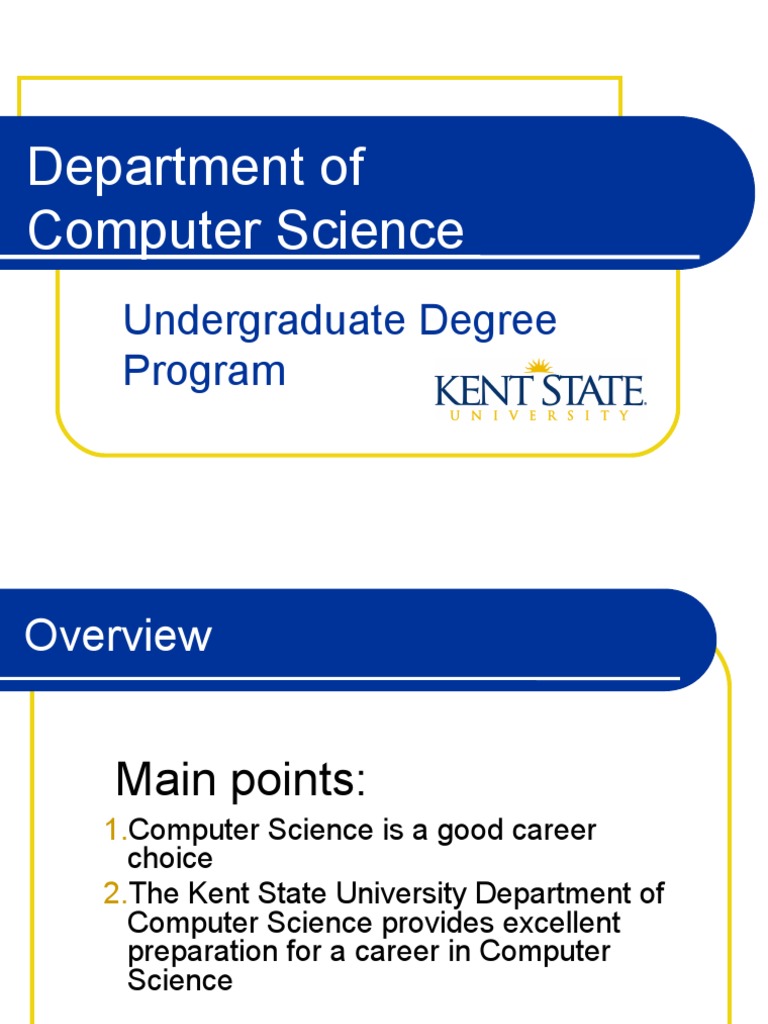 Computer Science Department Powerpoint Presentation Pdf Graduate