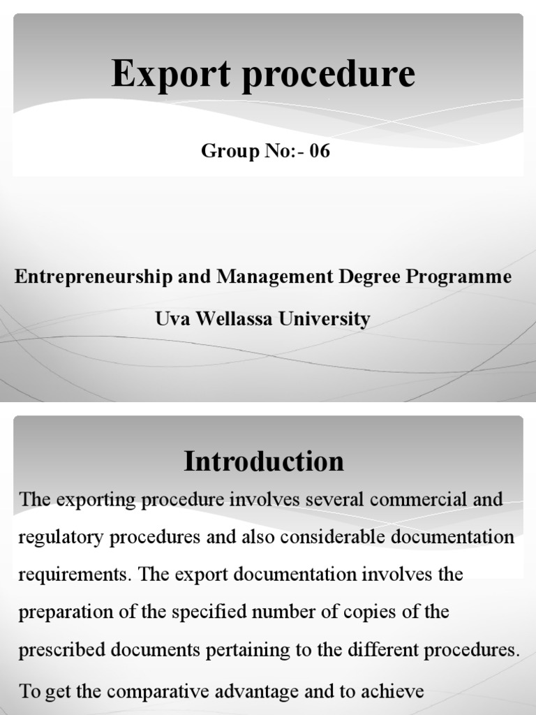 Export Procedures | PDF | Invoice | Pro Forma