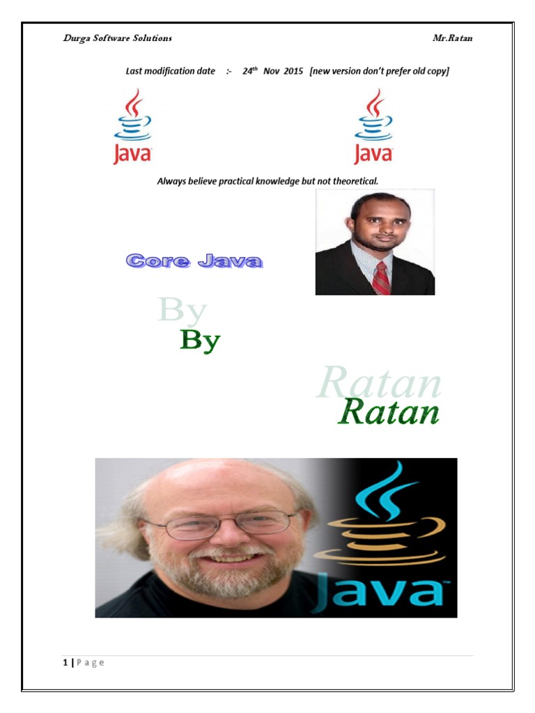 Corejava - 24 11 2015 | PDF | Java (Programming Language) | Method ...