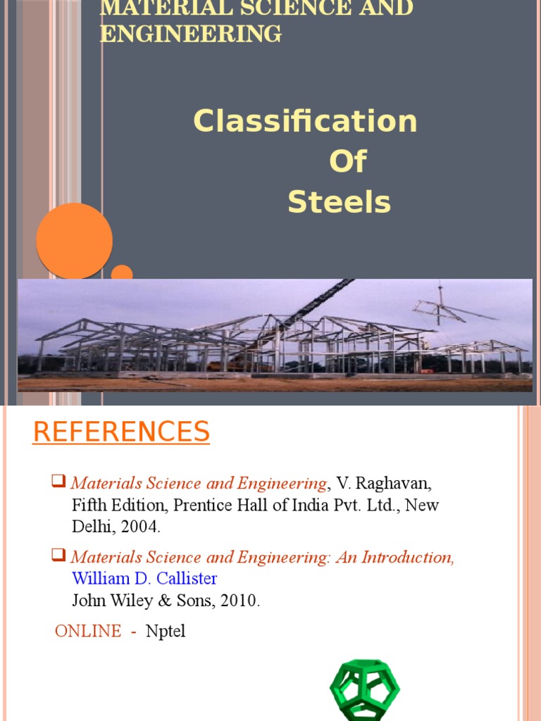 Classification of Steels | PDF | Steel | Alloy