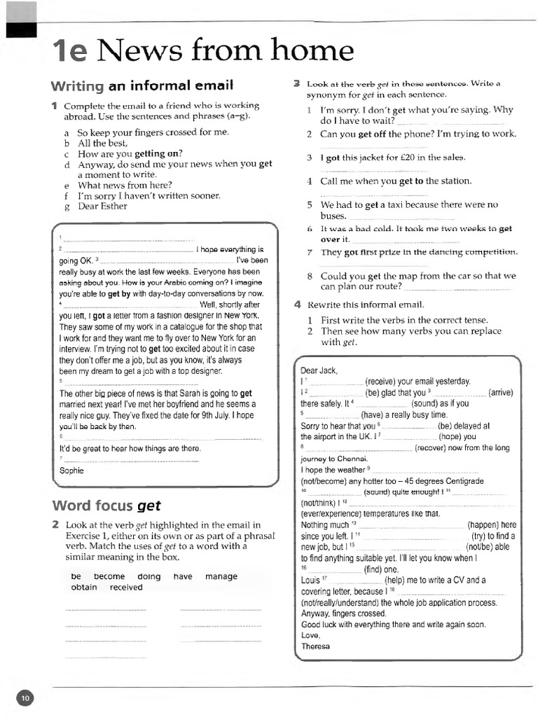Informal Email Writing Guide | PDF | Languages | Leisure