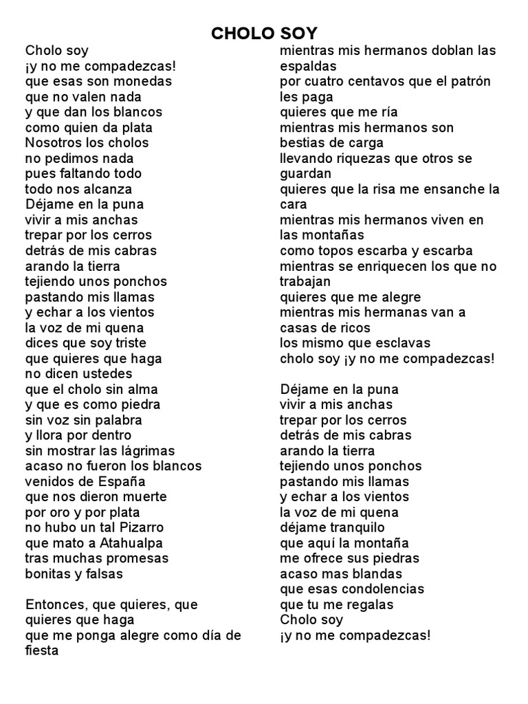 Cholo Soy | PDF | Ocio