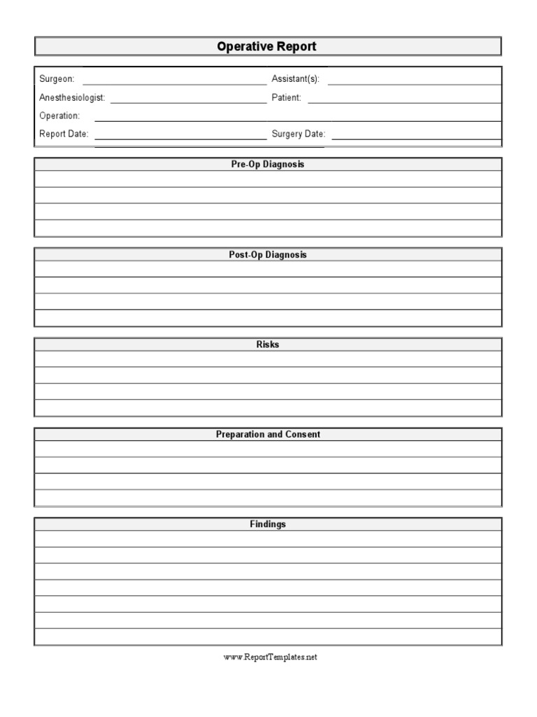 Operative Report: Surgeon: Assistant(s) : Anesthesiologist: Patient ...