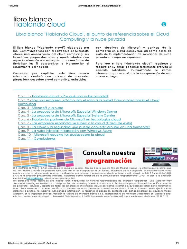 Guía Completa de Cloud Computing | PDF | Plataforma como servicio | Microsoft