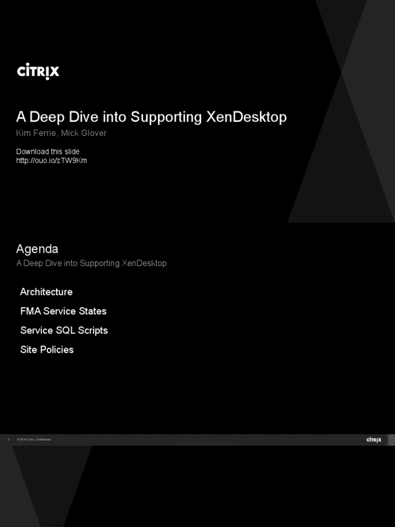 A Deep Dive Into Supporting XenDesktop | PDF | Citrix Systems | Login