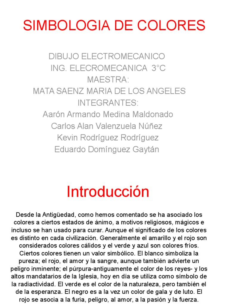 Simbologia de Colores | PDF