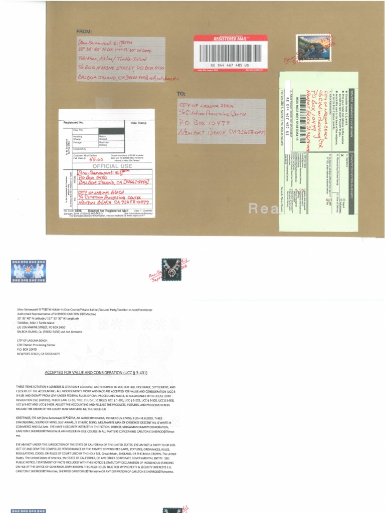 Accepted For Value & Consideration | PDF