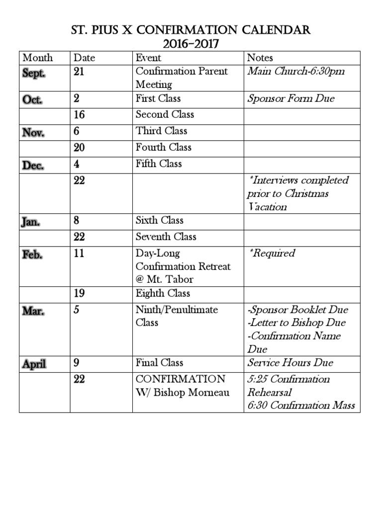 Conf Calendar | PDF