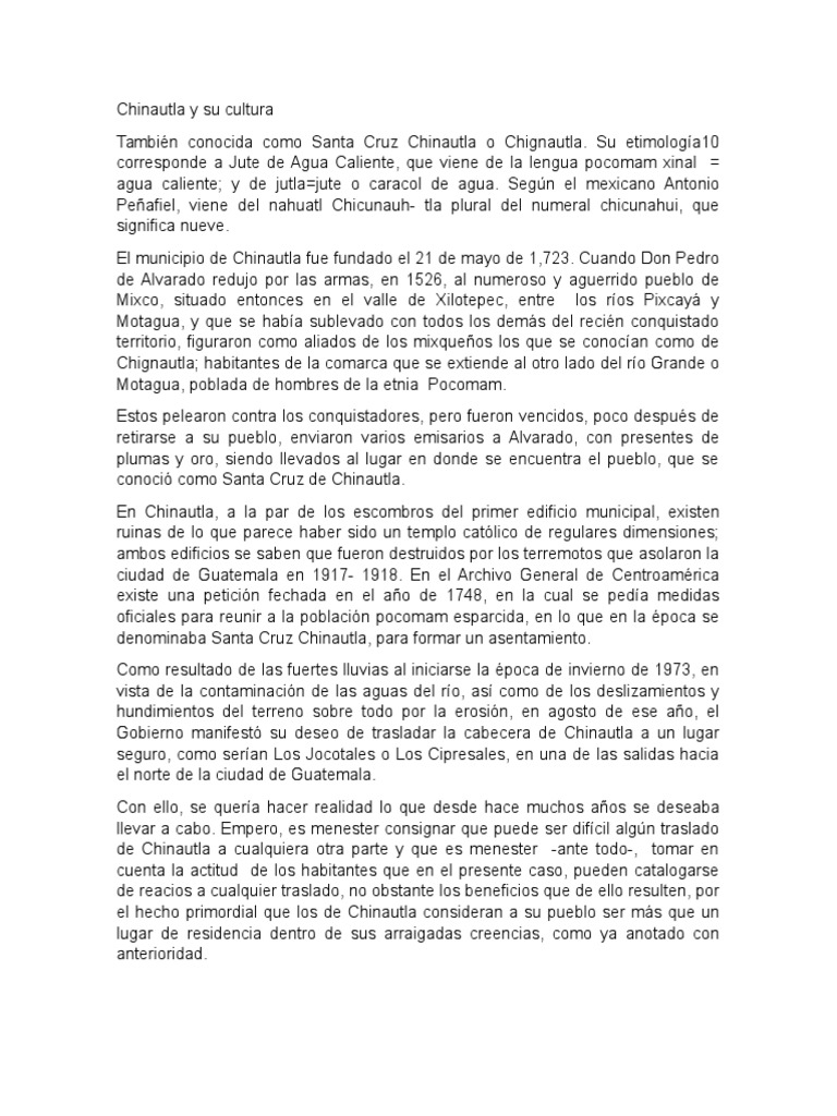 Chinautla y Su Cultura | PDF | cerámica | Guatemala