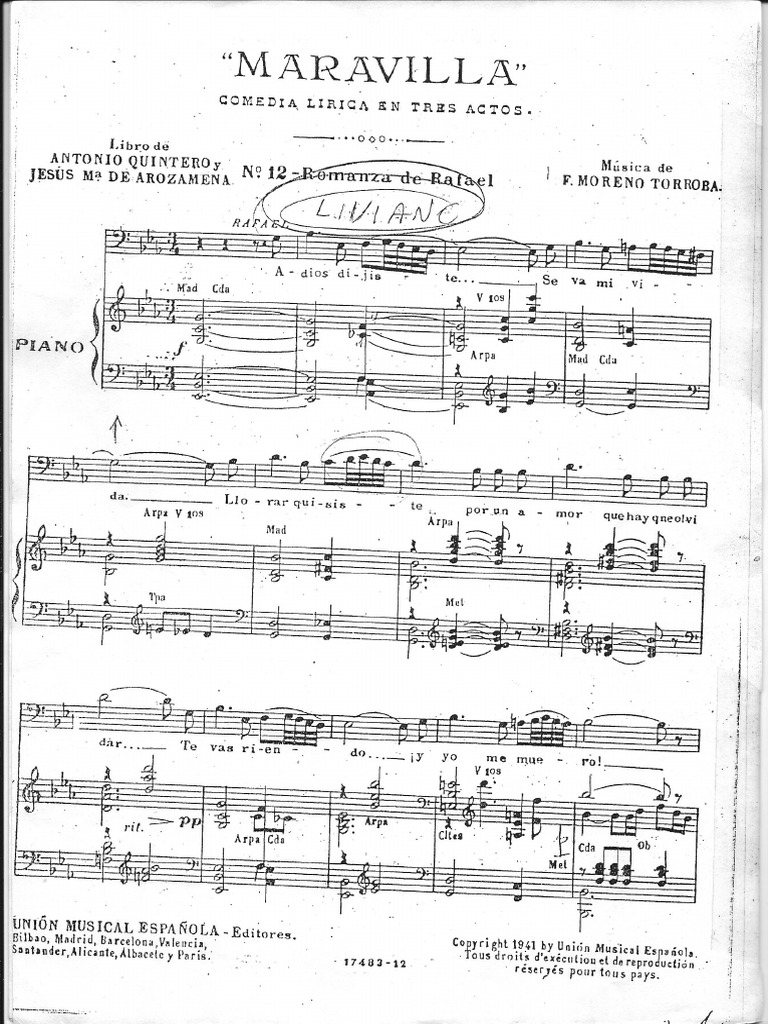 Amor Vida de Mi Vida Partitura | PDF