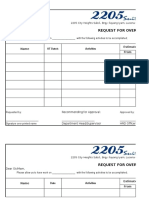 Offset Request Form Template | PDF