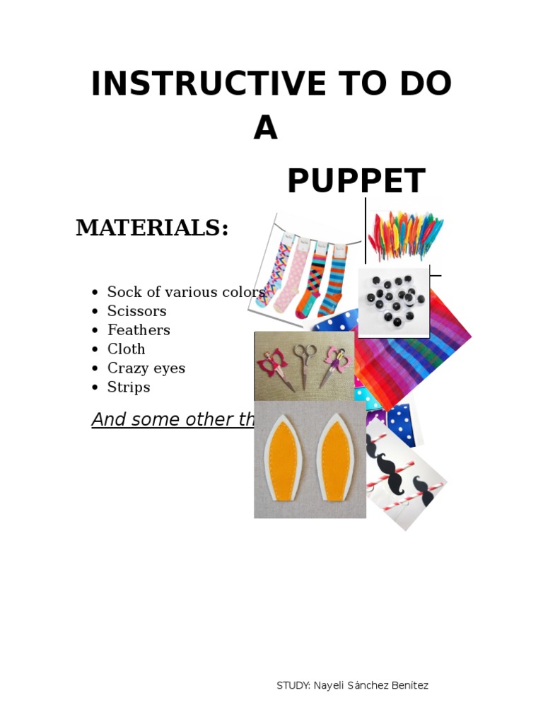 Instructive To Do A Puppet: Materials | PDF