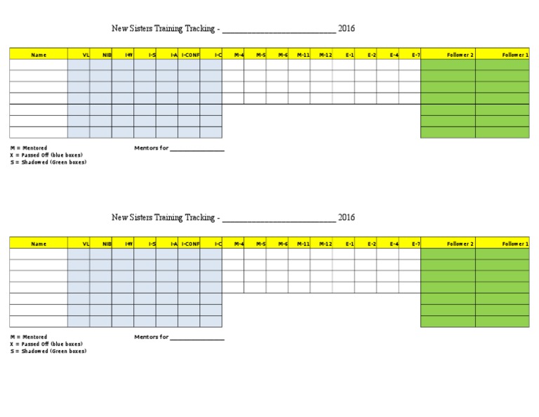 Tracking Sheet | PDF