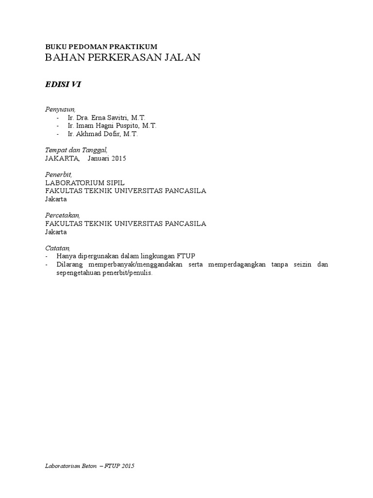 Buku Pedoman Praktikum | PDF