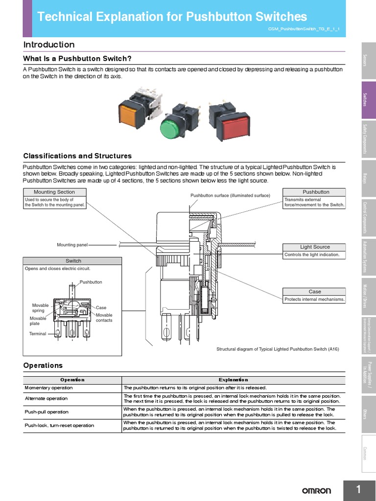 What Is A Pushbutton Switch? | PDF | Insulator (Electricity) | Switch