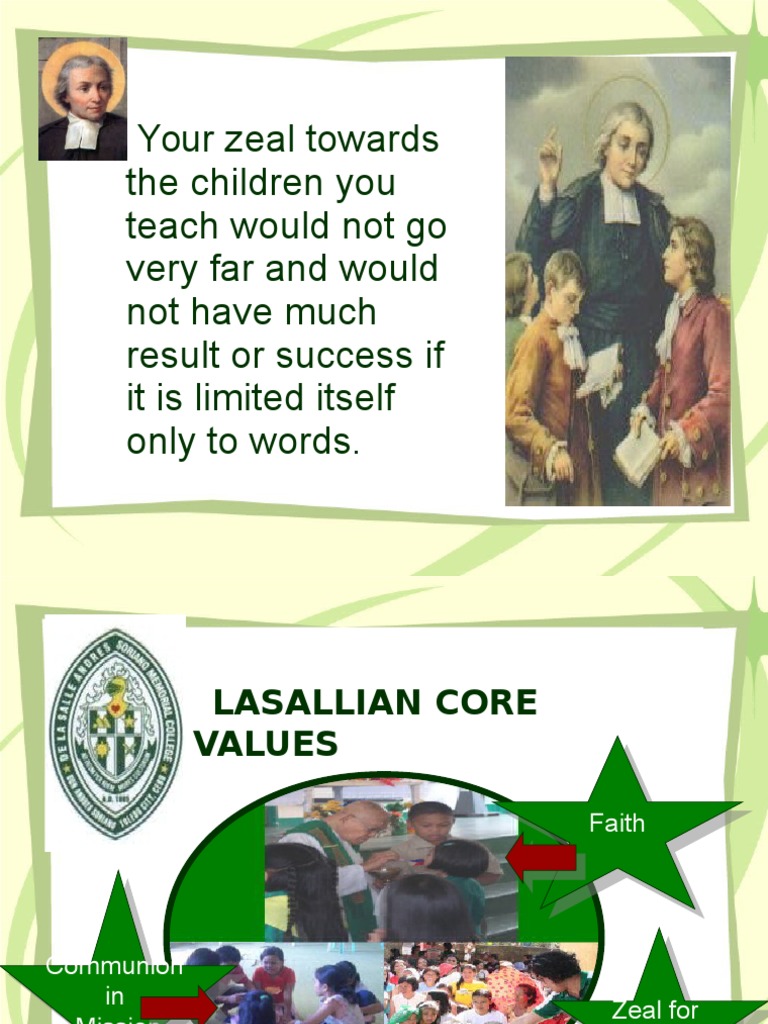 Lasallian Core Values | Faith | Compassion