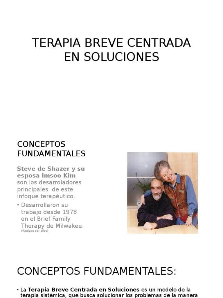 Terapia Breve Centrada en Soluciones | PDF | Terapia breve enfocada en ...